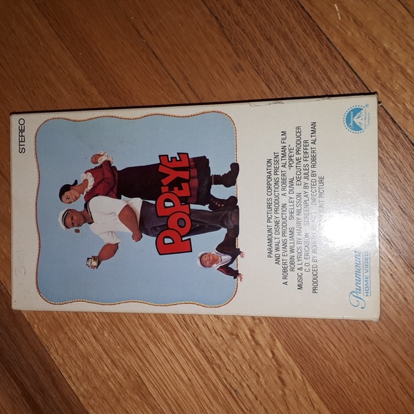 paramount | Other | Popeye On Vhs Robin Williams Shelley Duval | Poshmark